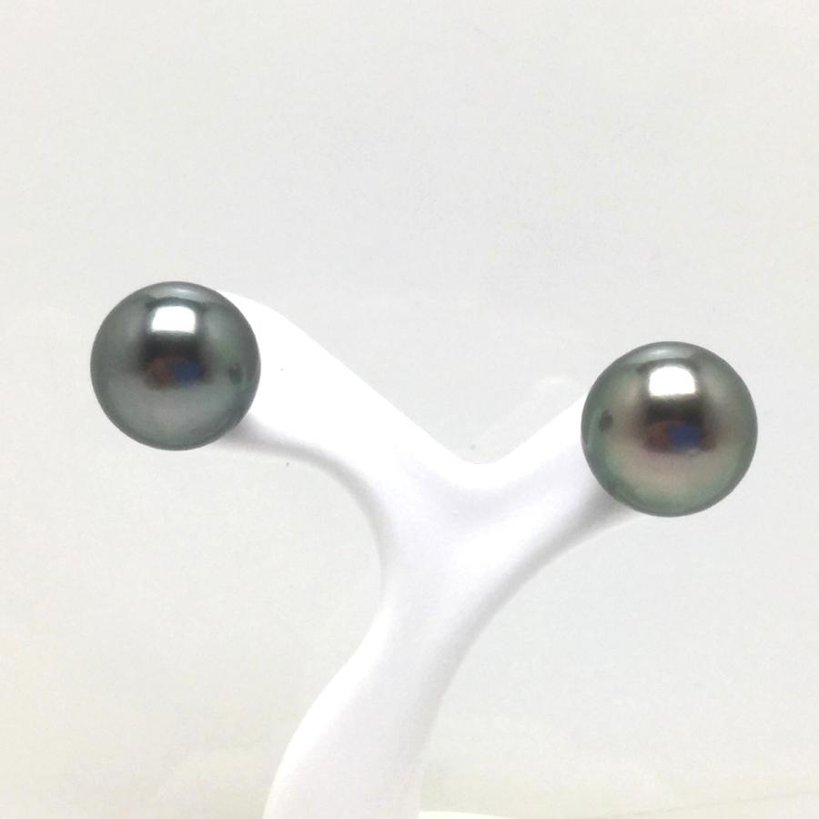 真珠 ピアス パール 黒蝶真珠 スタッド 真珠ピアス パールピアス 10.4mm Pt900 プラチナ 79265 : Isowa Pearl ...