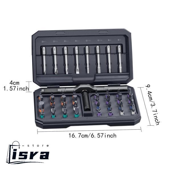 42 in 1 ラチェットドライバーセット 精密工具 多目的ハードウェア用品 DIY クラフトプロジェクト 時計 父の日 : ISRA - 通販 - Yahoo!ショッピング
