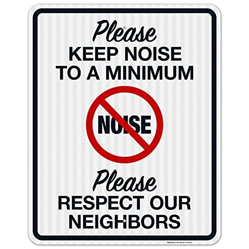 Keep Noise To A Minimum Sign, 24x30インチ、 3M EGP Reflective.080アルミニウム、耐 ...