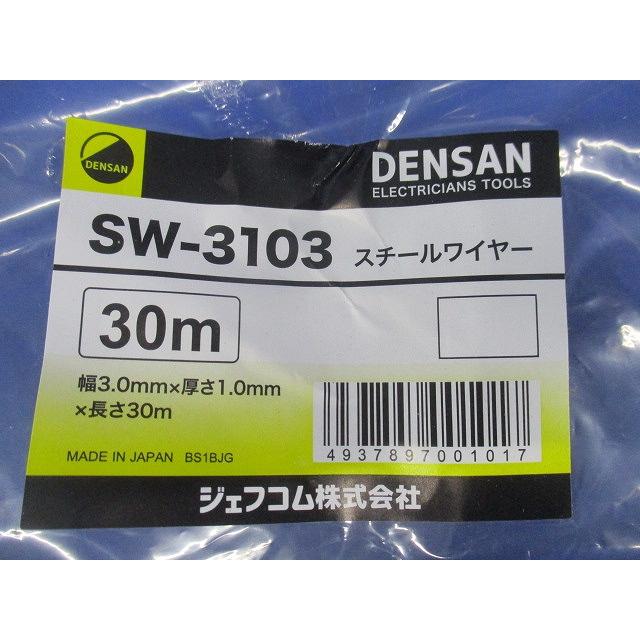 スチールワイヤー 高級焼入硬鋼線 幅3.0×厚さ1.0mm 30m SW-3103 : 電材センタ一成 - 通販 - Yahoo!ショッピング