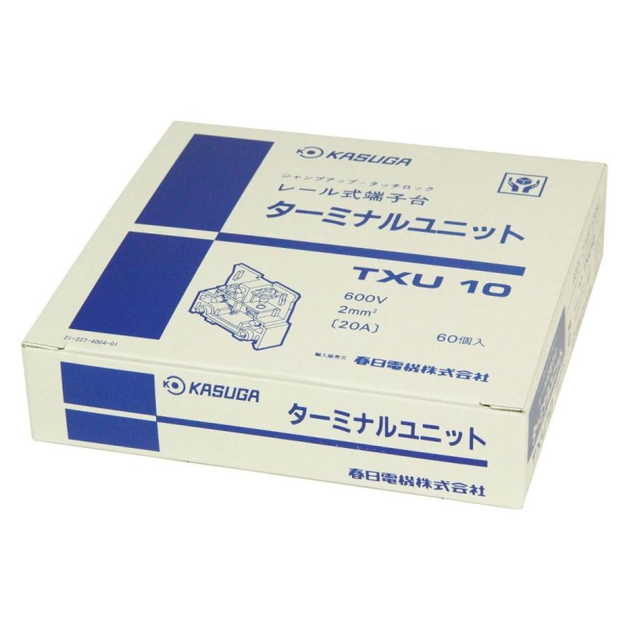 春日電機 ターミナルユニット 60個入 TXU10 : 電材センタ一成 - 通販 - Yahoo!ショッピング