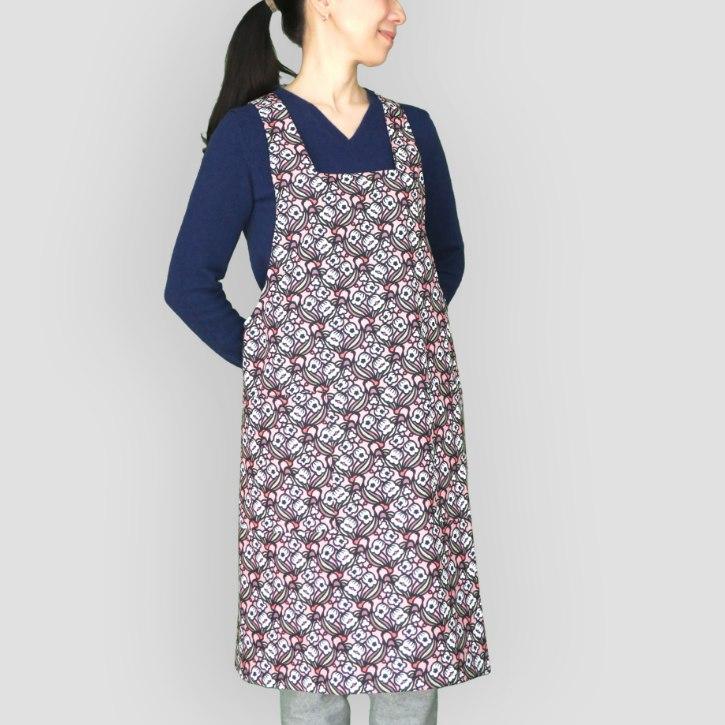 バッククロスエプロン すずらん ピンク かぶり : isso ecco Yahoo!店 - 通販 - Yahoo!ショッピング