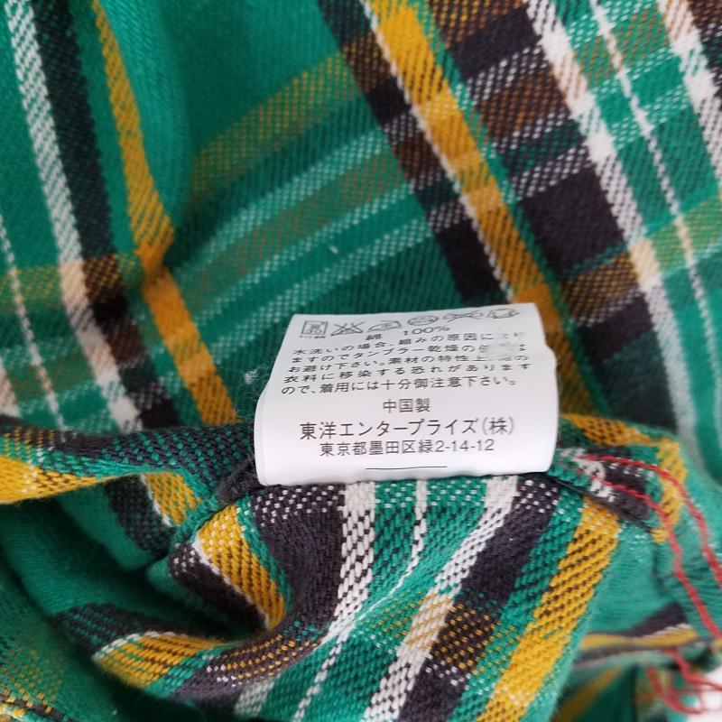 USED 古着 長袖 シャツ、ブラウス Shirt, Blouse CATS PAW キャッツ パウ チェック柄 コットンネル 長袖シャツ ...