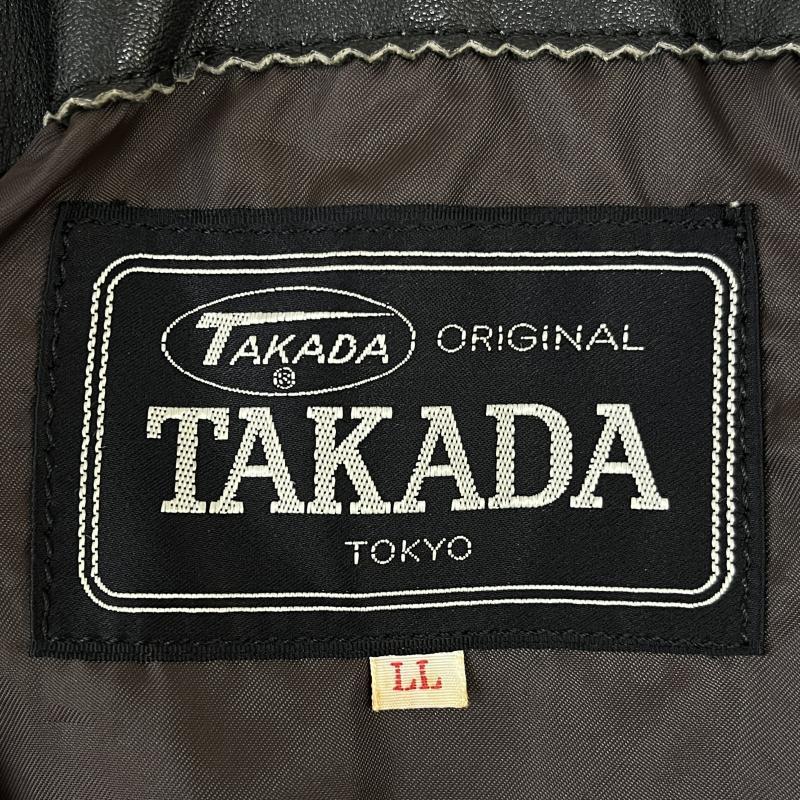 USED 古着 レザージャケット ジャケット、上着 Jacket TAKADA TOKYO レザー シングル ライダース 615 ...