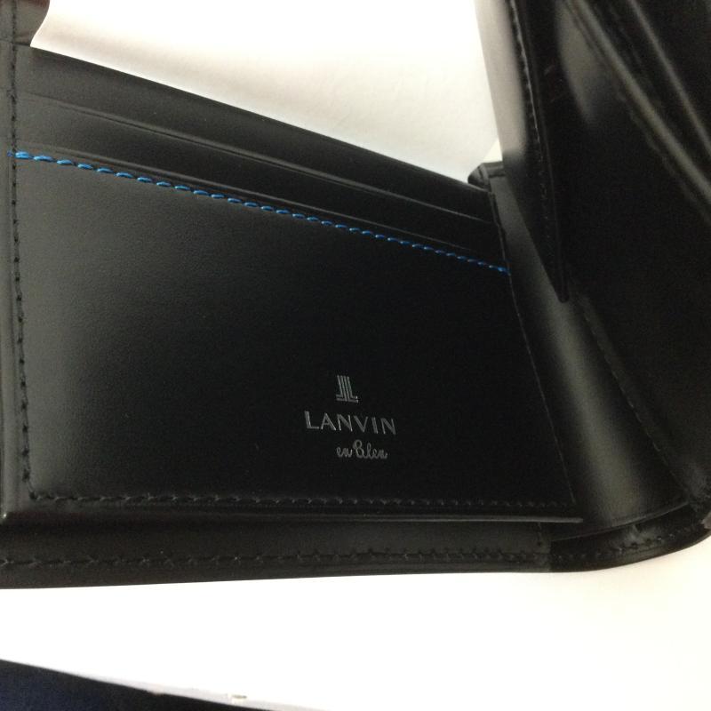 LANVIN en Bleu ランバンオンブルー 二つ折り 財布 Wallet Bi-Fold Wallet, Billfold 527622 ...