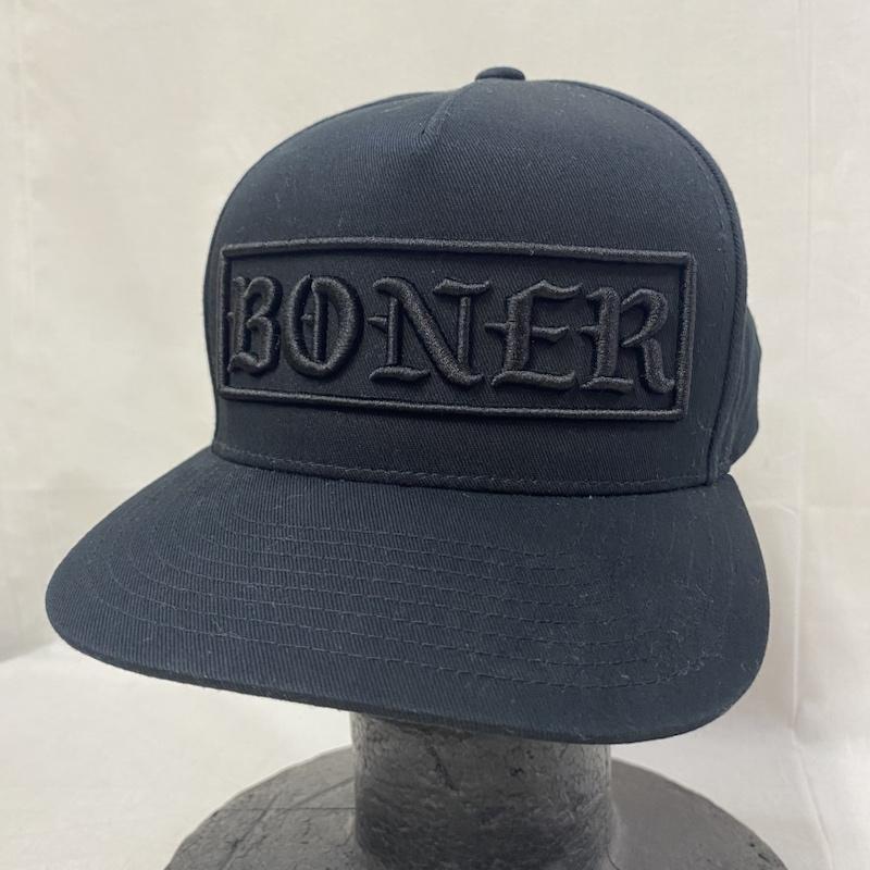 USED 古着 キャップ 帽子 Cap the BONEZ BONER SNAPBACK CAP ブラック cotton100 ...