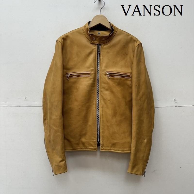 VANSON ヴァンソン レザージャケット ジャケット、上着 Jacket USA製 シングル ライダース レザー ジャケット HH9668 10125728 : ドンドンダウンIS - 通販 ...