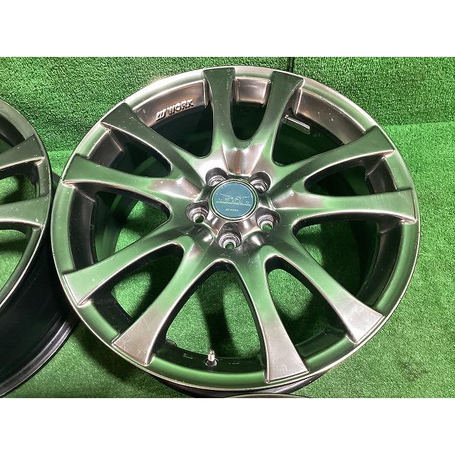 WORK WORK STEEZ 17インチアルミホイール 7J ＋48 5H PCD100 4本セット R3-1 EM : Itami Web ...