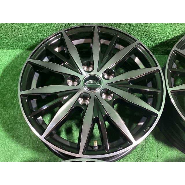 イエローハット F Direction WF10 15インチアルミホイール 6J ＋45 5H PCD114.3 4本セット C0-4 EM ...