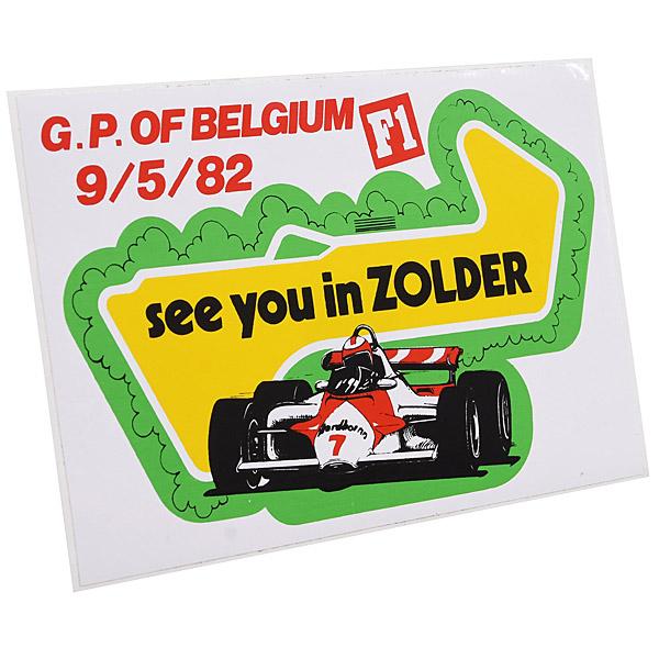 Ferrari 1982ベルギーGP広告ステッカー(see you in ZOLDER) 24571 : イタリア自動車雑貨店ショッピング - 通販 - Yahoo!ショッピング