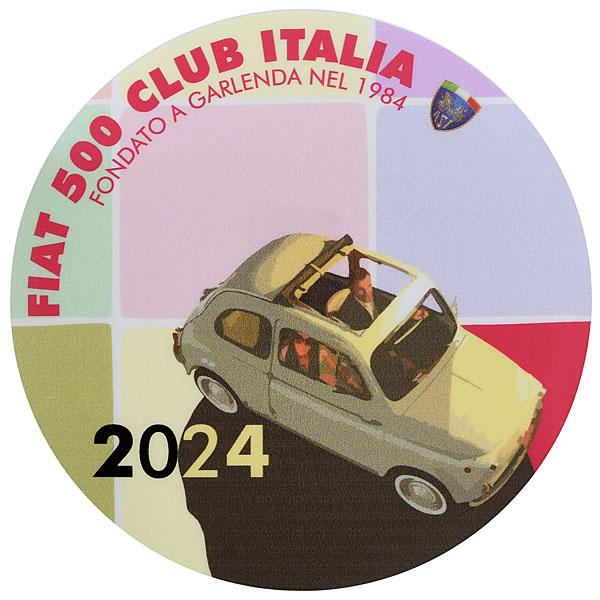 FIAT フィアット 500 CLUB ITALIAオフィシャル2024ステッカー(裏貼りタイプ) 25377 : イタリア自動車雑貨店 ...