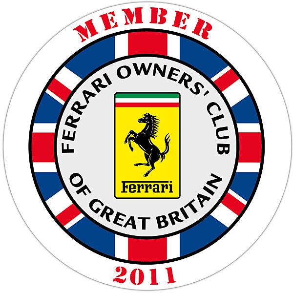 Ferrari Owners Club U.K. 2011 (吸着ステッカータイプ) 25400 : イタリア自動車雑貨店ショッピング - 通販 - Yahoo!ショッピング