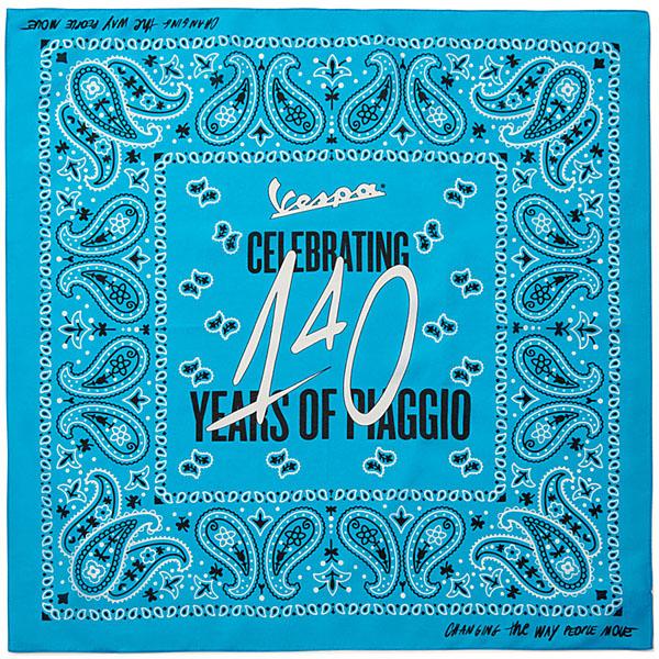 ベスパオフィシャルWDバンダナ-140 YEARS- 25774 : 25774 : イタリア自動車雑貨店ショッピング - 通販 - Yahoo!ショッピング