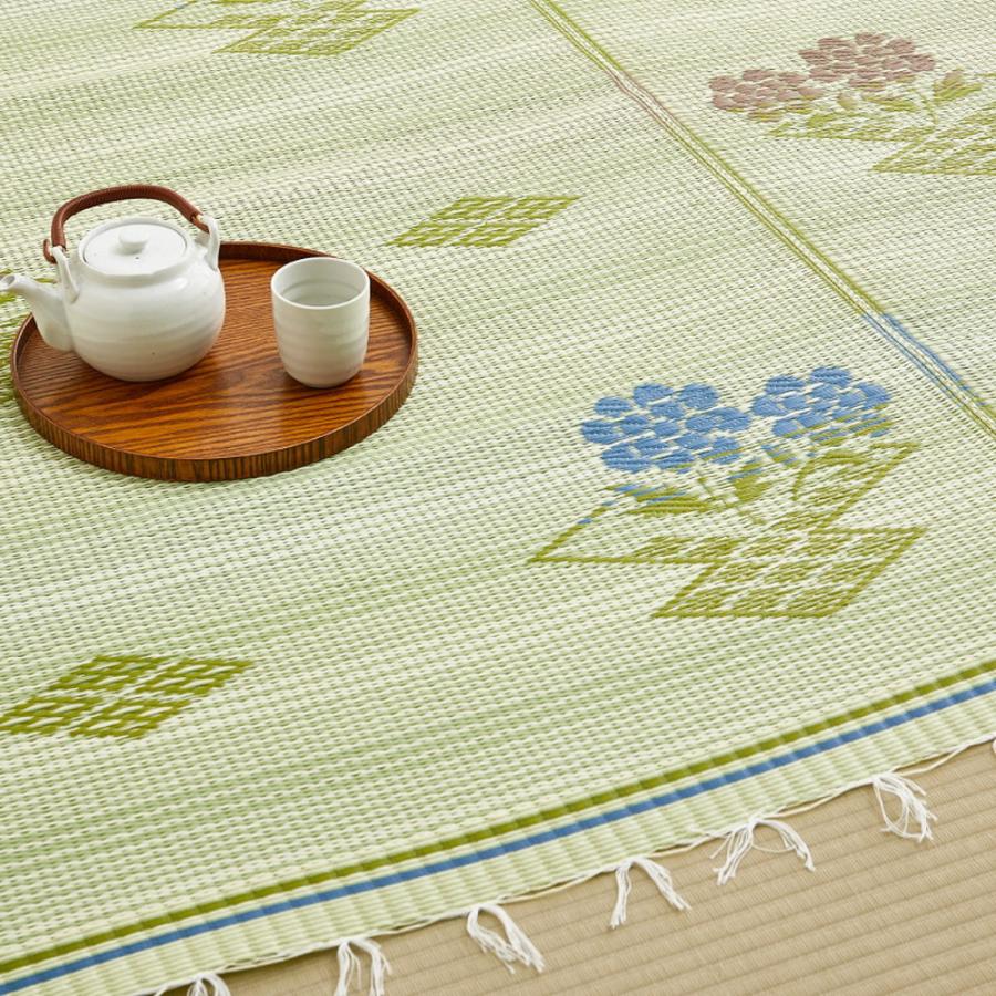 HAGiHARA 洗えるい草風カーペット ＃110 58間6帖 約264×352cm 15241760 い草 ラグ カーペット 水洗いOK 和室 和風 模様替え PP素材 : IT-com ...