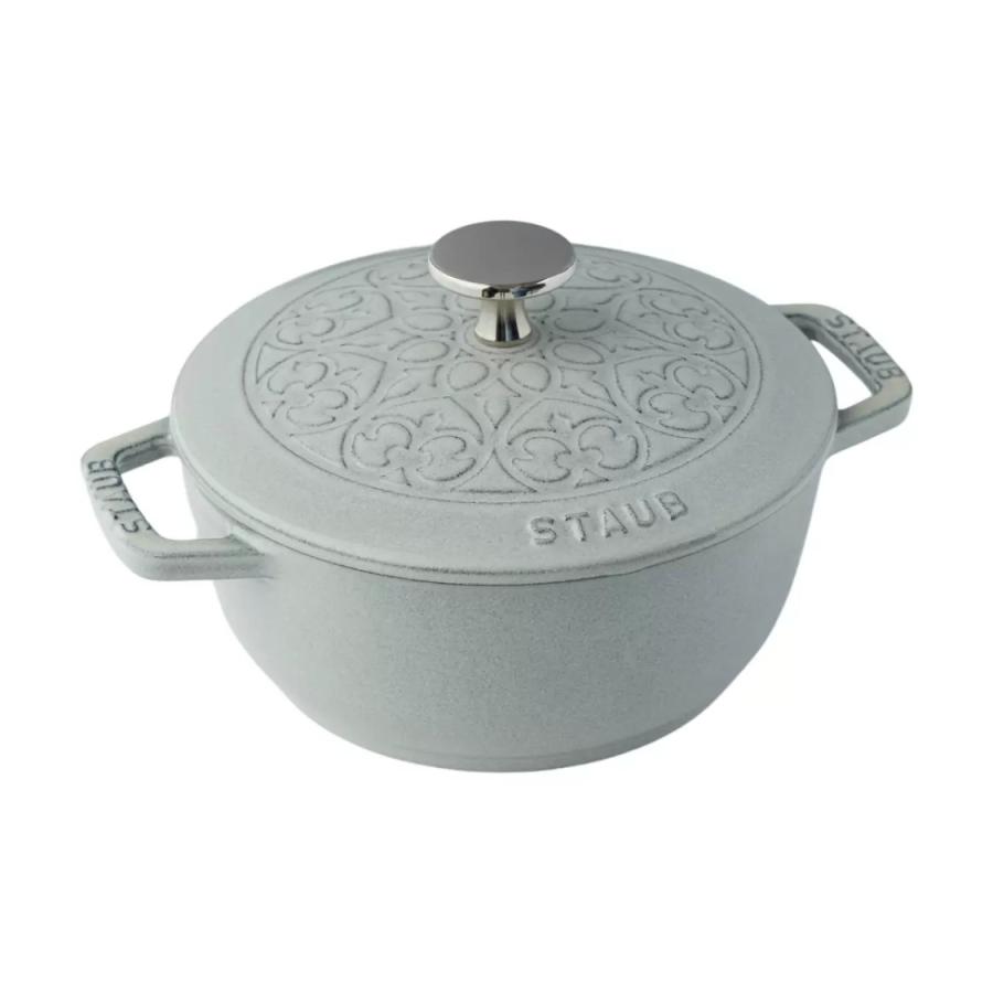Staub （ストウブ Wa-NABE S Lily 16cm カンバーニュ 1031196）両手鍋 調理器具 1.1L ほうろう 鋳鉄 リリー フランス staub LA COCOTTE ...