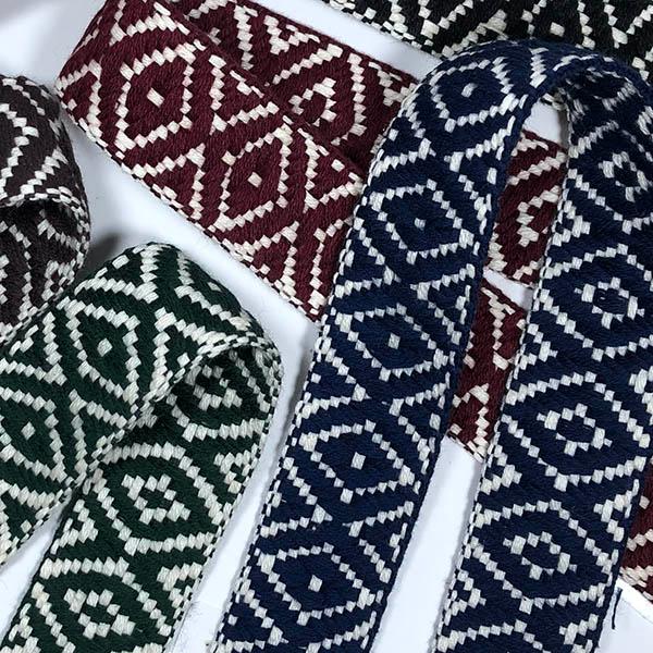 k69 オルテガ柄刺繍手芸用リボン 厚手チロリアンテープ ハンドメイドパーツ布雑貨リボンブレードネイティブ柄チロルテープ カメラチェーンカチューシャ ペ :1-bistarai-359 ...