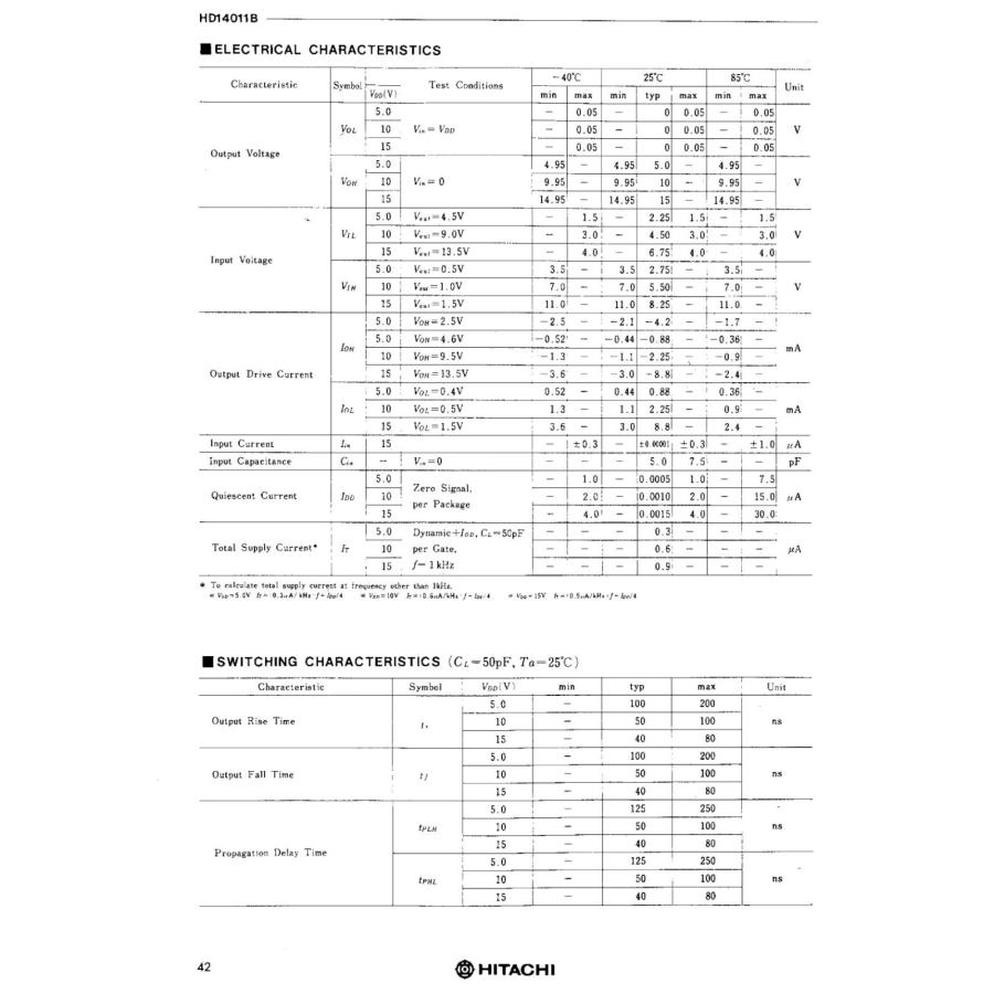HITACHI Quadruple 2-input NAND Gate HD14011BP (5個セット) : 1-buhieen-4642 : shopooo by GMO - 通販 ...