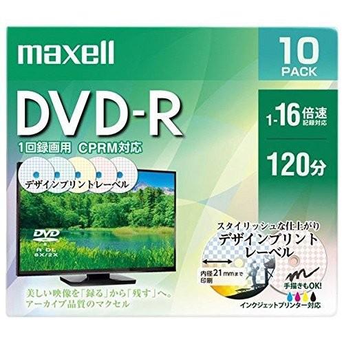マクセル 録画用 DVD-R 標準120分 16倍速 CPRM デザインプリント 10枚パック DRD120PME.10S : shopooo by GMO - 通販 - Yahoo!ショッピング