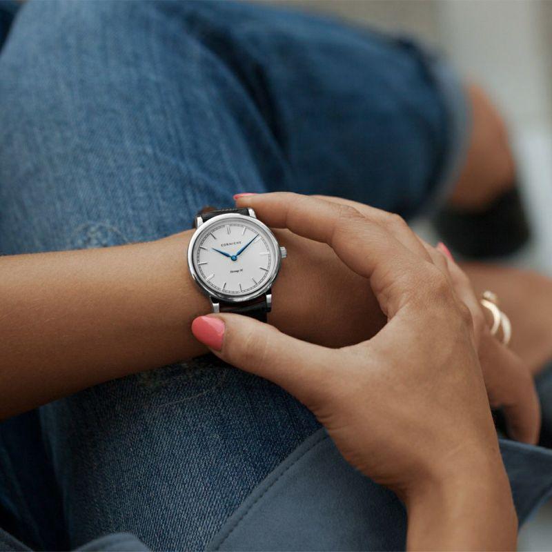 CORNICHE｜ Heritage 36mm シルバー ホワイト セラミックダイヤル : shopooo by GMO - 通販 - Yahoo!ショッピング