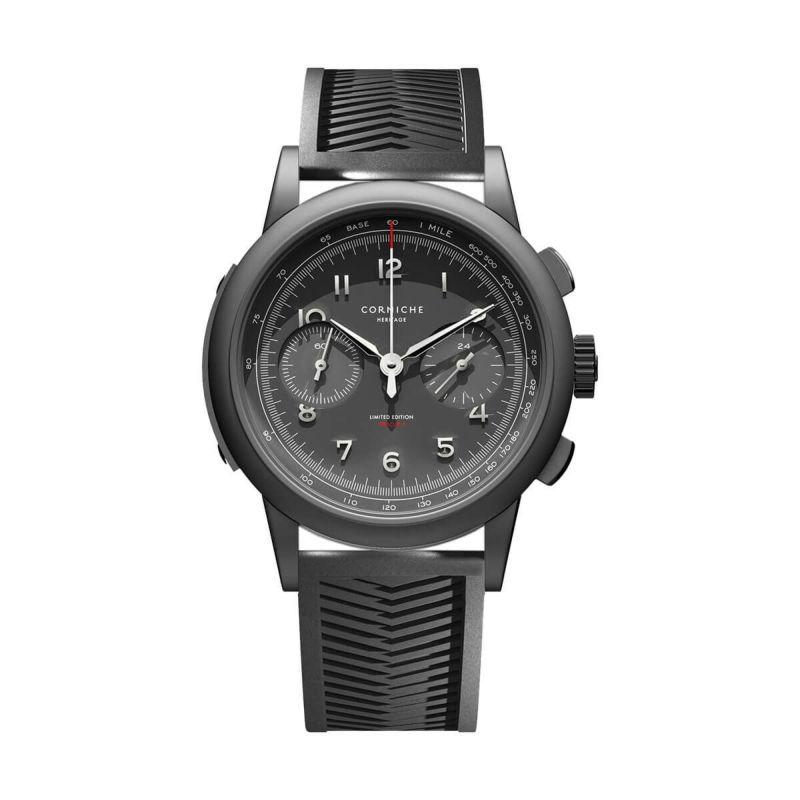 CORNICHE｜Heritage Chronograph〈世界349本限定〉ヘリテージクロノグラフ オブスキュアII グレー ラバーベルト : shopooo by GMO - 通販 ...