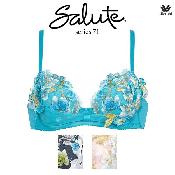 ワコール サルート 71G ブラジャー BTJ771 3/4カップワイヤー (リボンブラ) Cカップ : shopooo by GMO - 通販 - Yahoo!ショッピング