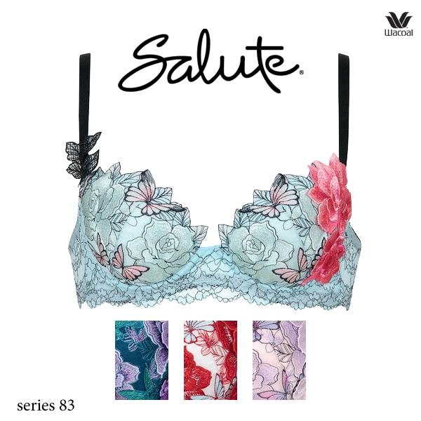 ワコール サルート 83G ブラジャー BTJ483 3/4カップワイヤー (P-upタイプ) GHIカップ : shopooo by GMO - 通販 - Yahoo!ショッピング