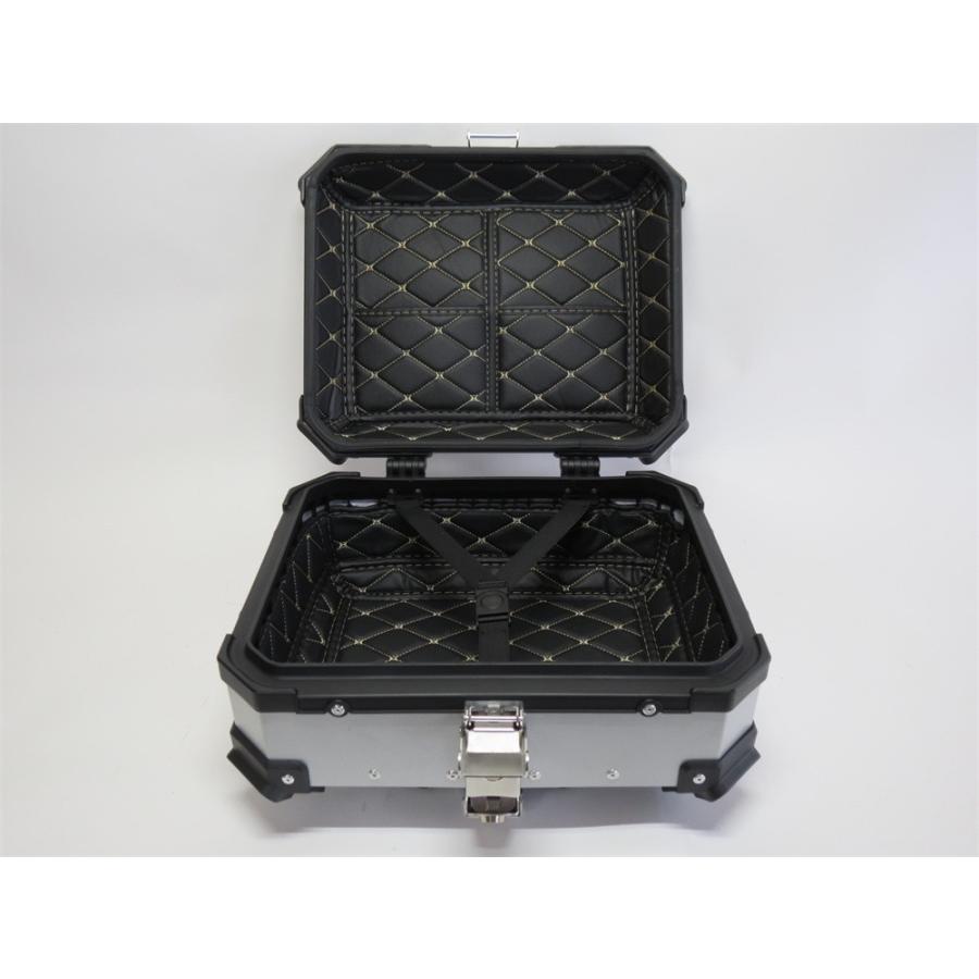 アルミトップケース 28L リアボックス ツーリングボックス 汎用 黒銀 : shopooo by GMO - 通販 - Yahoo!ショッピング