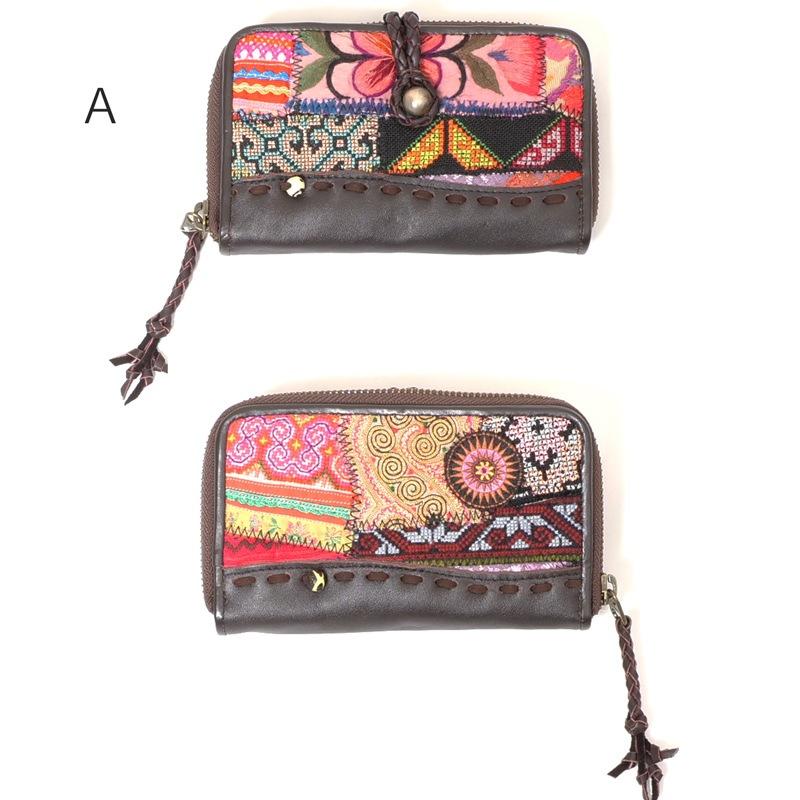 民族布パッチワーク革財布 : 1-malaika-15033 : shopooo by GMO - 通販 - Yahoo!ショッピング