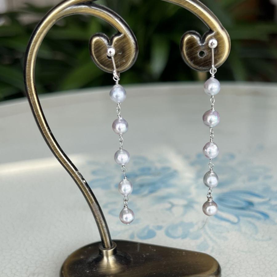 【ナチュラルブルー】5ケ付けイヤリングSV【あこや真珠】E-3256【若狭パール】 : 1-mamiya-311 : shopooo by GMO - 通販 - Yahoo!ショッピング