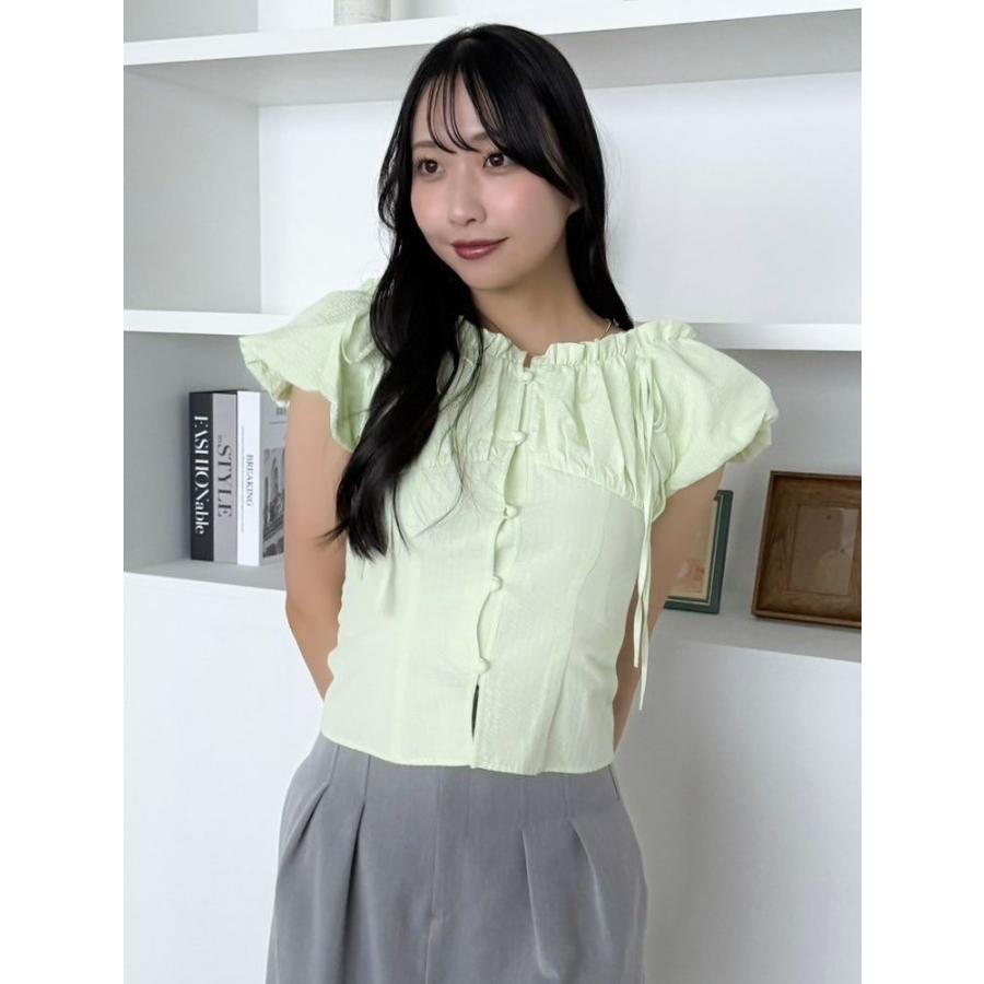 【SALE】 dazzlin 2WAYバルーンスリーブギャザーブラウス 0225204005 : shopooo by GMO - 通販 - Yahoo!ショッピング