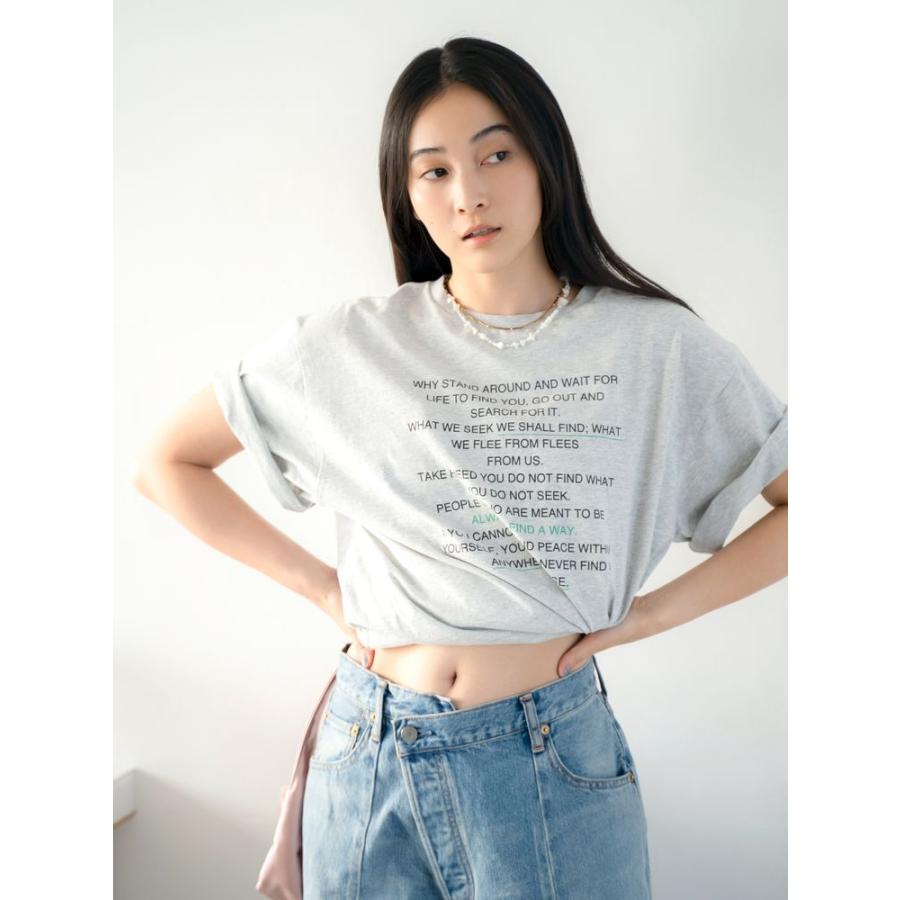 Ungrid フロントロゴメッセージTee 1125327488 : shopooo by GMO - 通販 - Yahoo!ショッピング