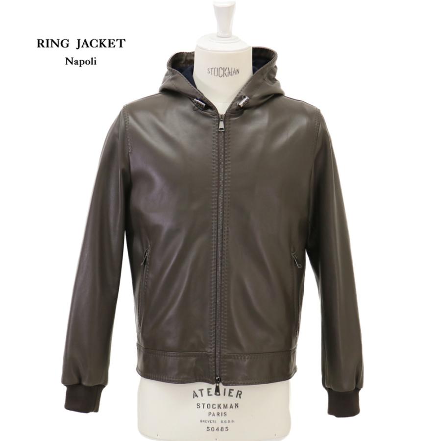RING JACKET Napoli リングヂャケットナポリ レザーフーディー【ブラウン/無地】 : shopooo by GMO - 通販 - Yahoo!ショッピング
