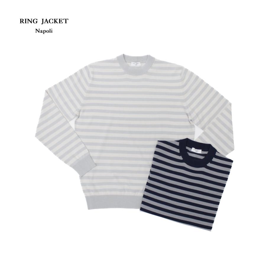 RING JACKET Napoli リングヂャケットナポリ コットンクルーネック ボーダーニット セーター / Sweater : shopooo by GMO - 通販 - Yahoo ...