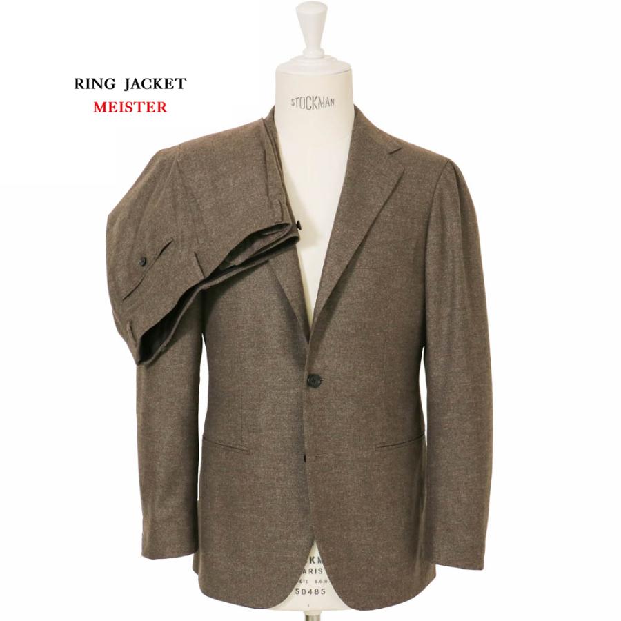 RING JACKET MEISTER 3B1プリーツスーツ【ブラウン/無地】Model NO-253 S-172E.Zegna / 14 MICRONS : shopooo by GMO ...