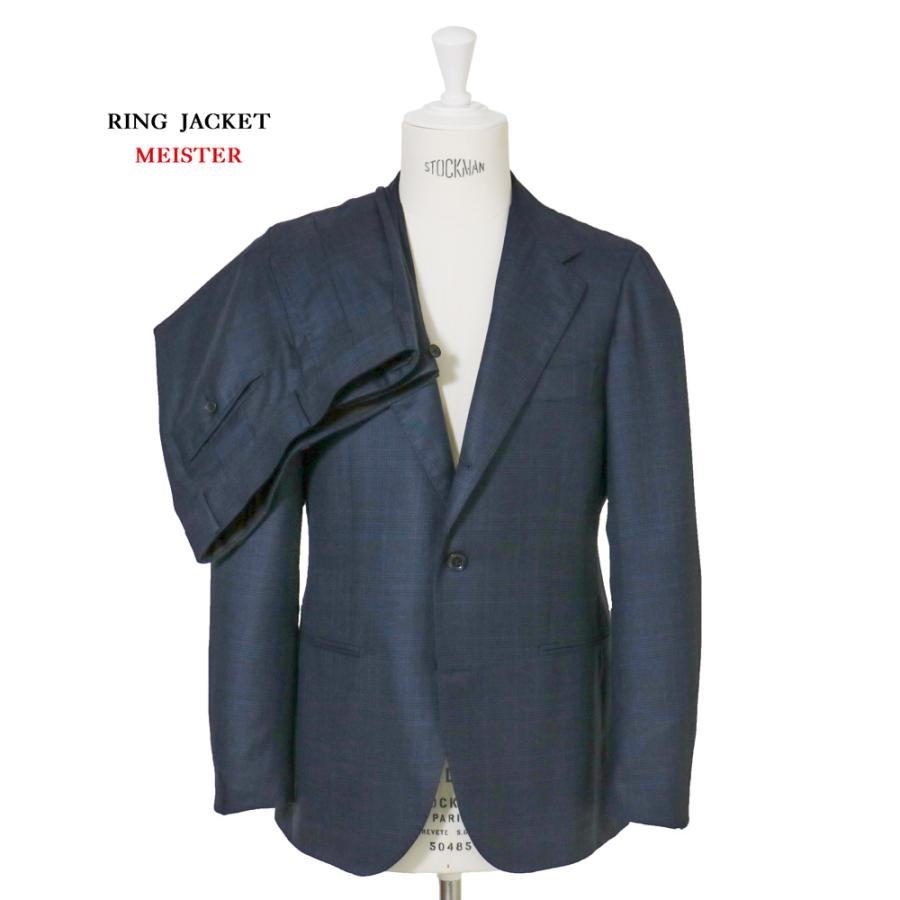 RING JACKET MEISTER 3B2プリーツスーツ【ネイビー/グレンチェック】Model NO-286 S-178 : shopooo by GMO - 通販 - Yahoo!ショッピング