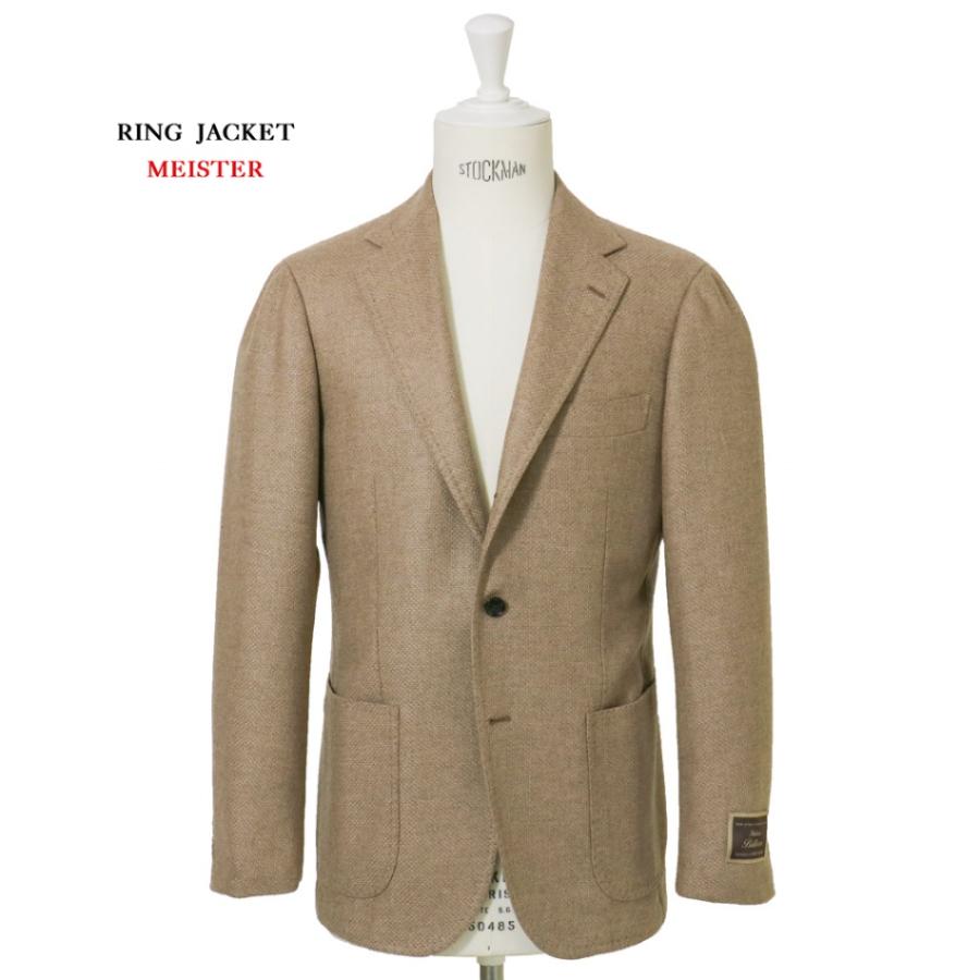 RING JACKET MEISTER カシミヤ3Bジャケット【ベージュ/無地】Model NO-254ITALIAN CASHMERE BALLOON : 1-ring1954-3773 ...