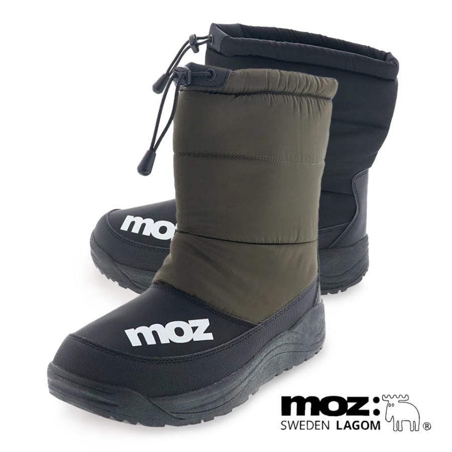 moz モズ 靴 メンズブーツ 防水ブーツ ウィンターブーツ 滑りにくい 防滑ソール 雪道 冬ブーツ MOZ 2673 カーキ/ブラック M L LL XL : 1-shoemart-1901 ...