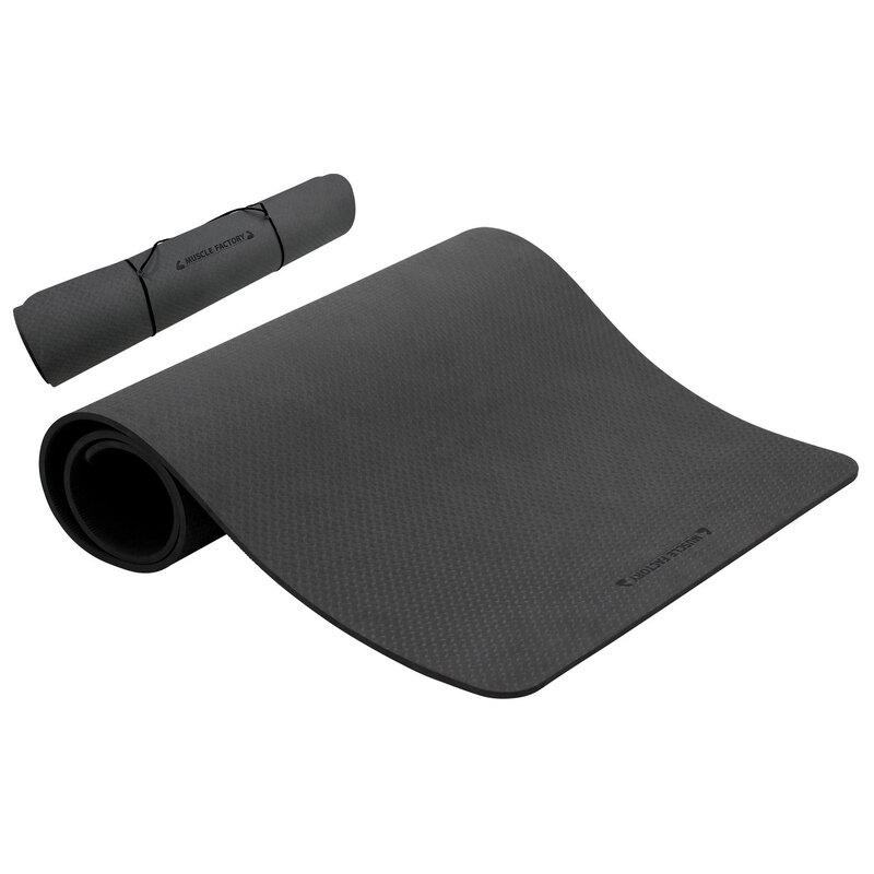 ヨガマット 幅広 幅80cm 極厚 10mm 痛くない TPE 収納紐付き 大判 初心者 上級者 ストレッチマット ヨガ ピラティス ...