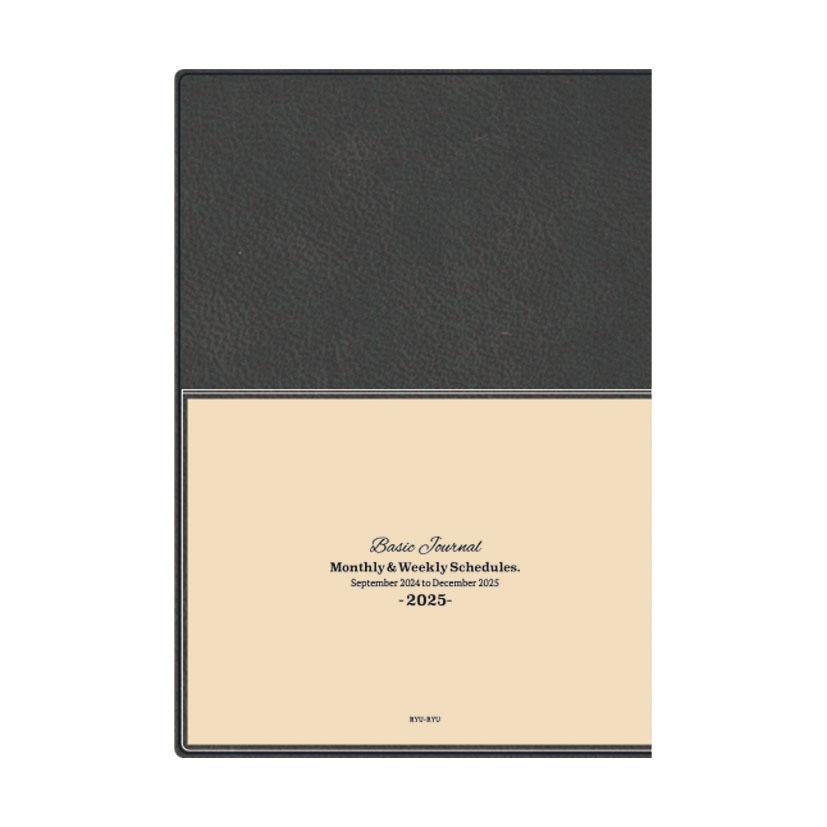 RYU-RYU 2025年 ダイアリー 9月始まり B6 [マンスリー&ウィークリー] スケジュール帳 ダークグレー DBG2502 : ロコネコ - 通販 - Yahoo!ショッピング