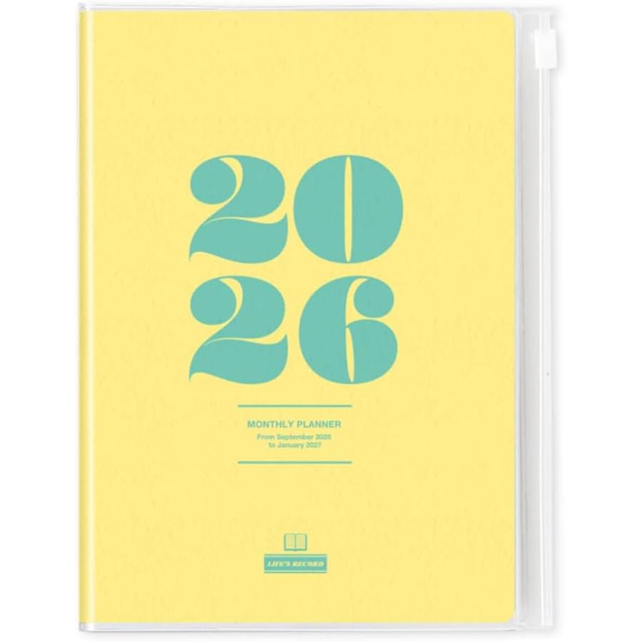 RYU-RYU 2026年 ダイアリー A5 [マンスリー] 9月始まり スケジュール帳 イエロー DS2604 : ロコネコ - 通販 - Yahoo!ショッピング