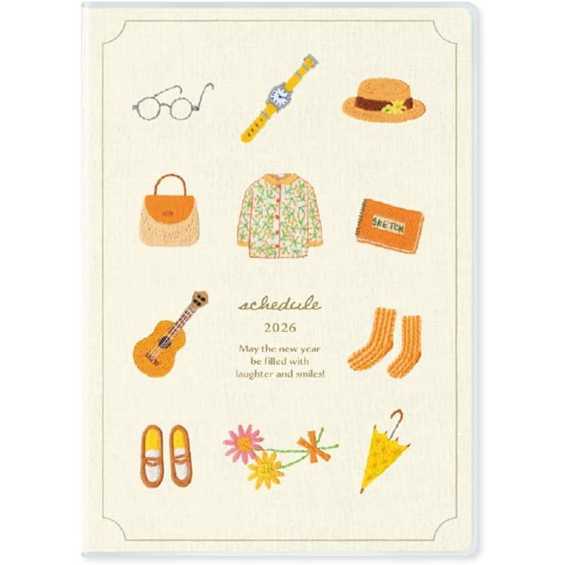 RYU-RYU 2026年 ダイアリー B6 [マンスリー] 9月始まり スケジュール帳 刺しゅう・ワードローブ DSS2602 : ロコネコ - 通販 - Yahoo!ショッピング