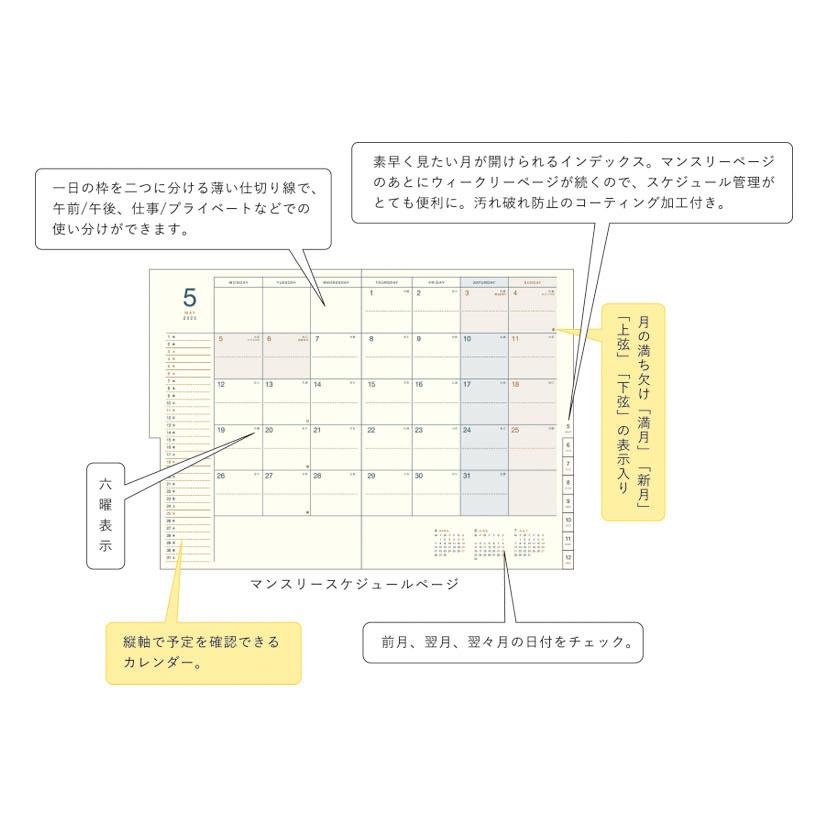 RYU-RYU 2025年 ダイアリー 9月始まり B6 [マンスリー&ウィークリー] スケジュール帳 グリーン DB2503 : ロコネコ - 通販 - Yahoo!ショッピング