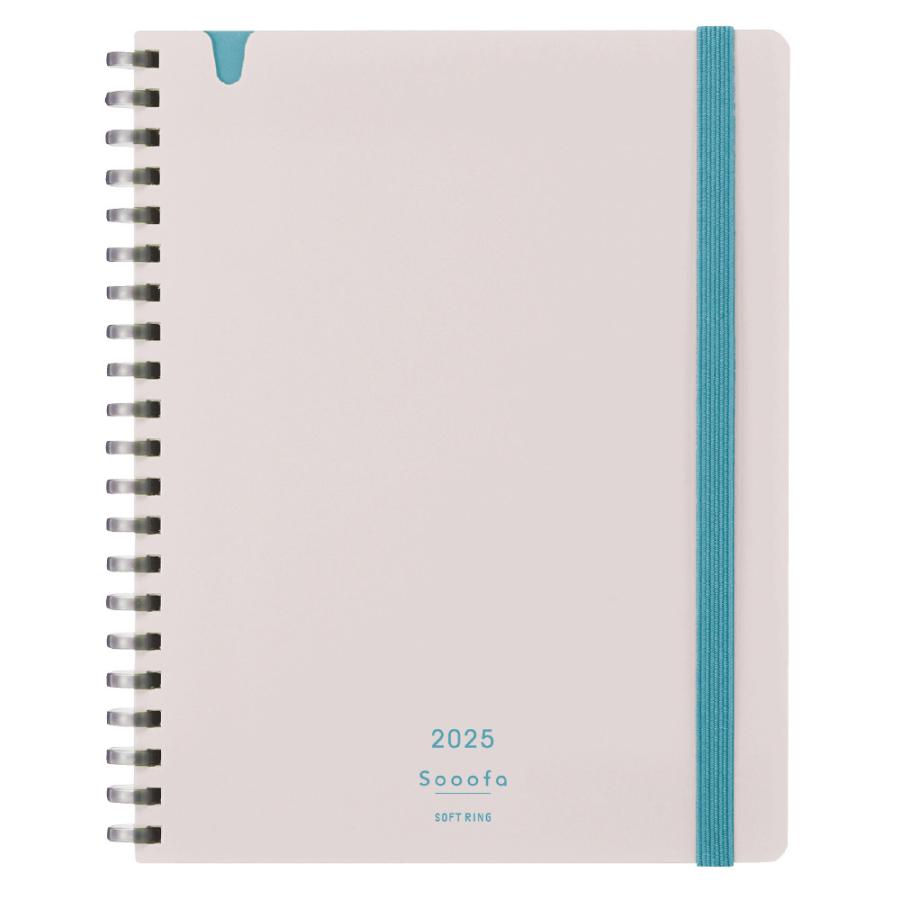 コクヨ 2025年 ソフトリングダイアリー Sooofa 手帳 B6 [マンスリー] 12月始まり ホワイト ニ-SSMNW-B6-25 : ロコネコ - 通販 - Yahoo!ショッピング