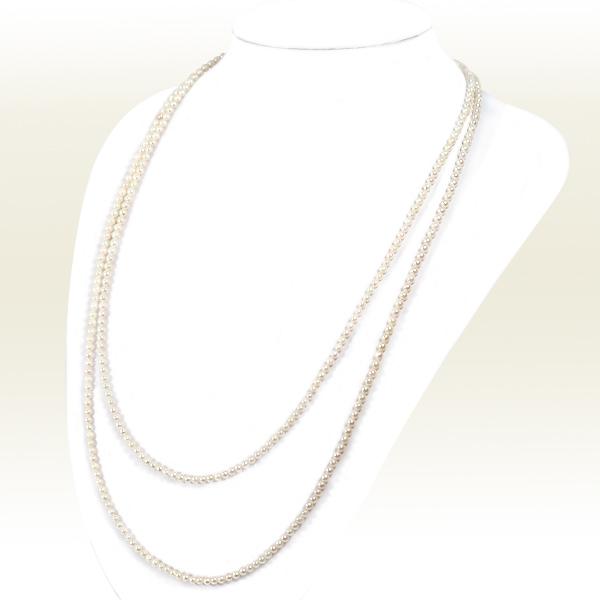 ベビーパールロングネックレス(121.5cm)あこや真珠ネックレス＜3〜3.5mm＞N-12642 :N-12642:糸川真珠 - 通販 ...