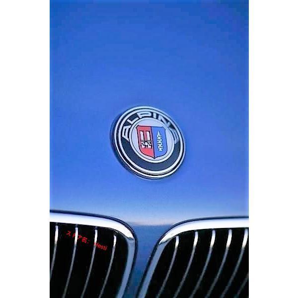BMWアルピナエンブレムセット/ボンネット/トランク/エンジンフード/E28/E30/E32/E34/E36/E38/E39/E46/E53/E60/E61/M5/E65/E66/E71 ...