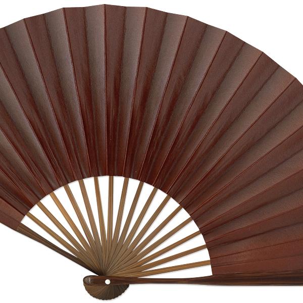 男女兼用 6.5寸 柿渋扇子 茶 国産京扇子(Ai18) : 扇子司 伊藤常 - 通販 - Yahoo!ショッピング