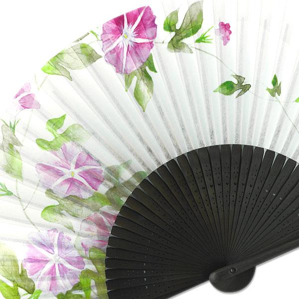 女性用紙扇子/朝顔(Dc02) : dc02 : 扇子司 伊藤常 - 通販 - Yahoo!ショッピング