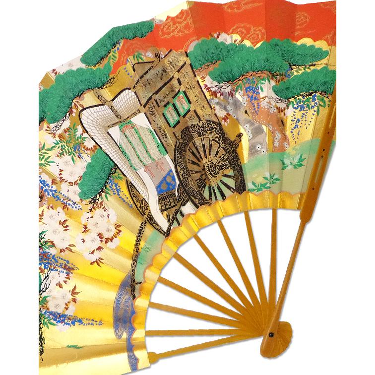 飾り京扇子 高級仕舞扇子 藤御所車/桜(Ub101) : 扇子司 伊藤常 - 通販 - Yahoo!ショッピング