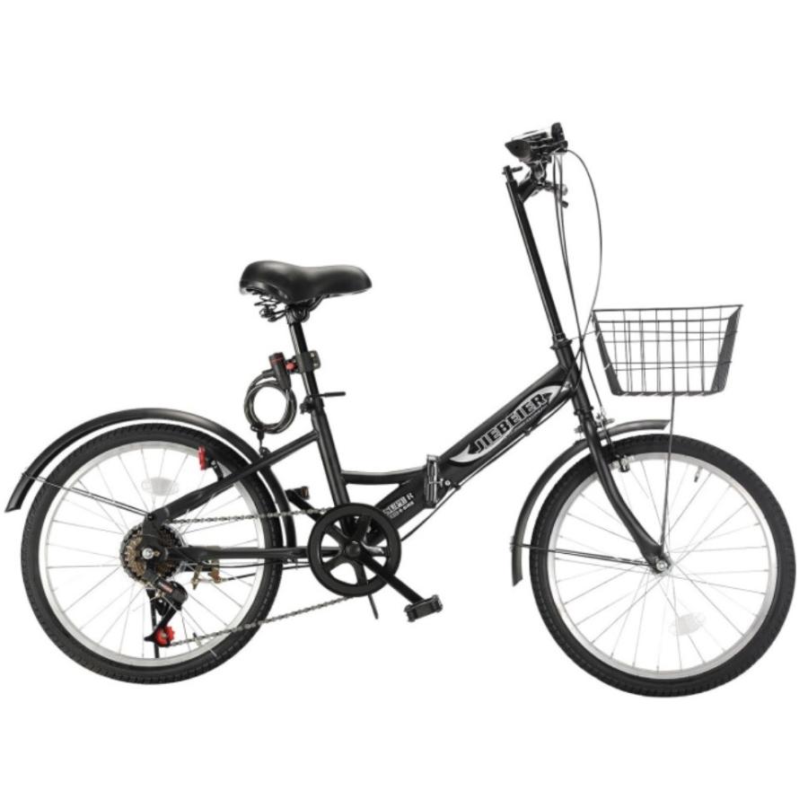 JIEBEIER 自転車 折り畳み自転車 20インチ 7段変速 カゴ JIEBEIER 自転車 折り畳み自転車 20インチ 7段変速 カゴ