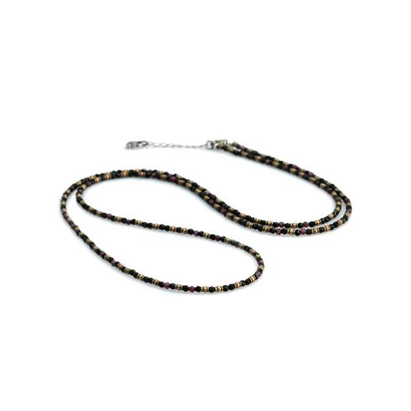 Ark silver accessories アークシルバーアクセサリーズ ノーブル ストーン ロング ネックレス & ブレスレット オニキス ...